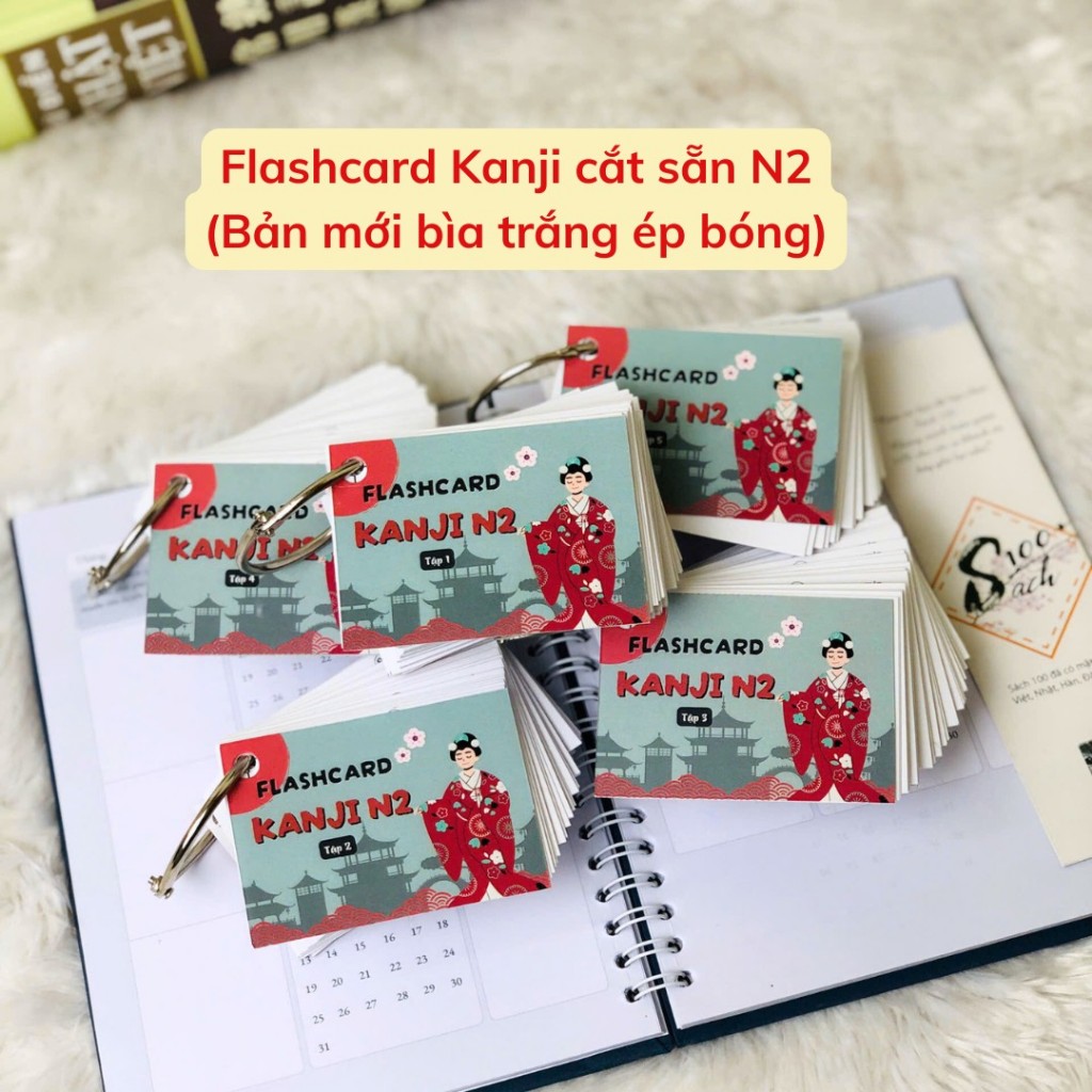 Thẻ học - Flashcard Hán tự/ Kanji N2 (504 kanji) | Shopee Việt Nam