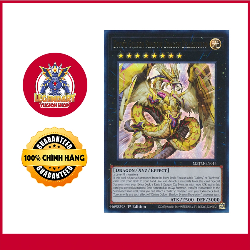 [Thẻ Bài Yugioh Chính Hãng] Divine Golden Shadow Dragon Dragluxion ...