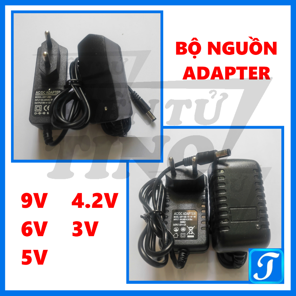 Bộ Chuyển Đổi Nguồn 220V AC Sang 9V 6V 5V 4.2V 3V DC / Adapter Dòng 1A ...