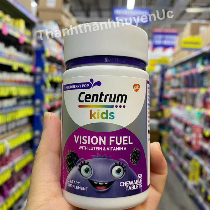 Centrum Kids Vision Fuel 50 Chewable Tablets | Shopee Việt Nam