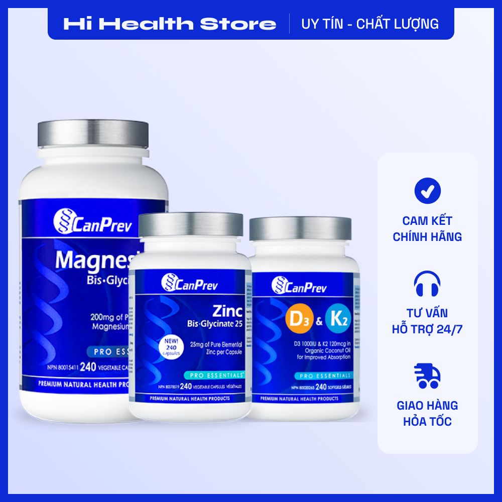 Combo Canprev : Canprev Magnesium Bis-Glycinate, Canprev Zinc Bis ...