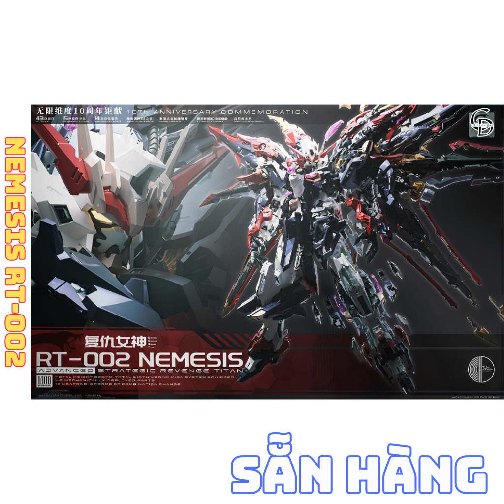 [SẴN HÀNG] Mô Hình Lắp Ráp 1/100 NEMESIS RT-002 Infinite Dimension ...