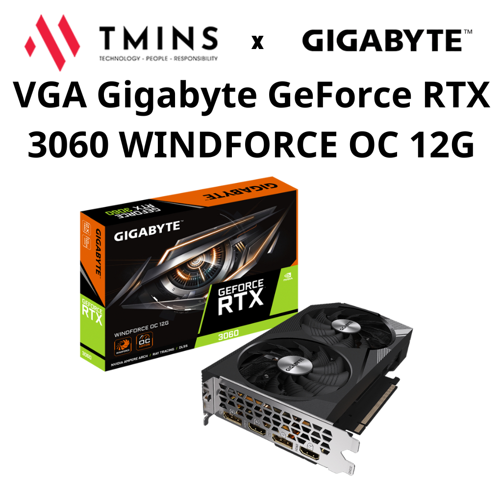 VGA Gigabyte GeForce RTX 3060 WINDFORCE OC 12G GDDR6 - Hàng chính hãng ...