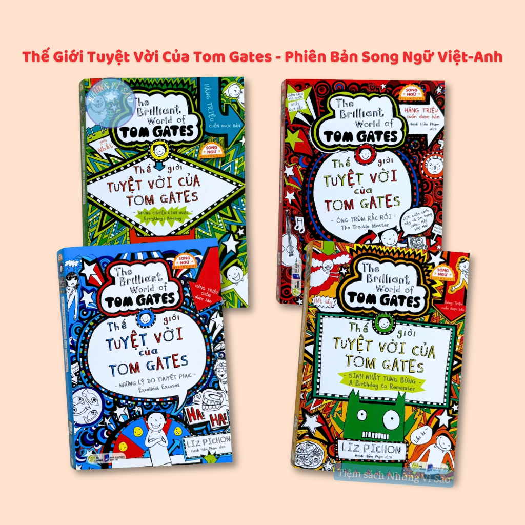 Sách - Thế Giới Tuyệt Vời Của Tom Gates - Song Ngữ Việt-Anh (Tặng Kèm ...
