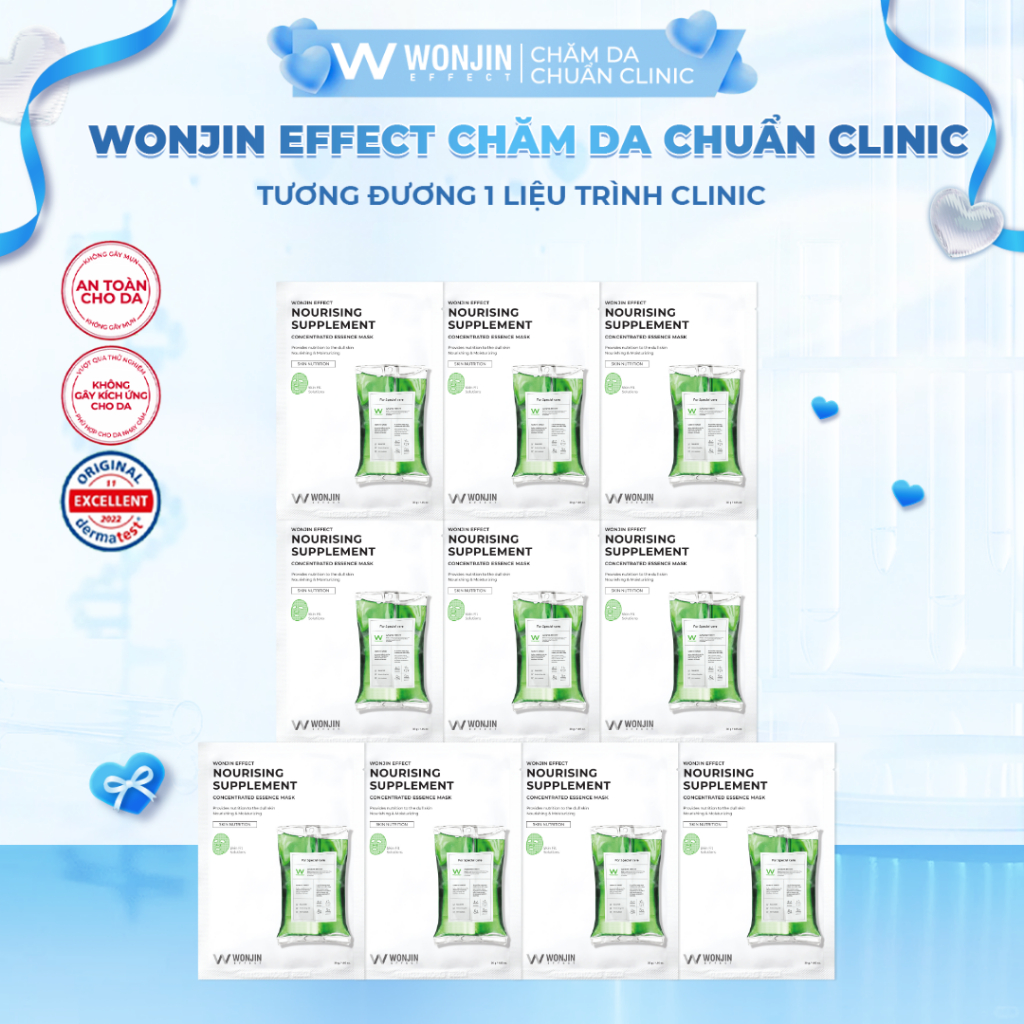 COMBO 10 Mặt Nạ Dịch Truyền Axit Amin Giúp Phục Hồi Wonjin Effect ...