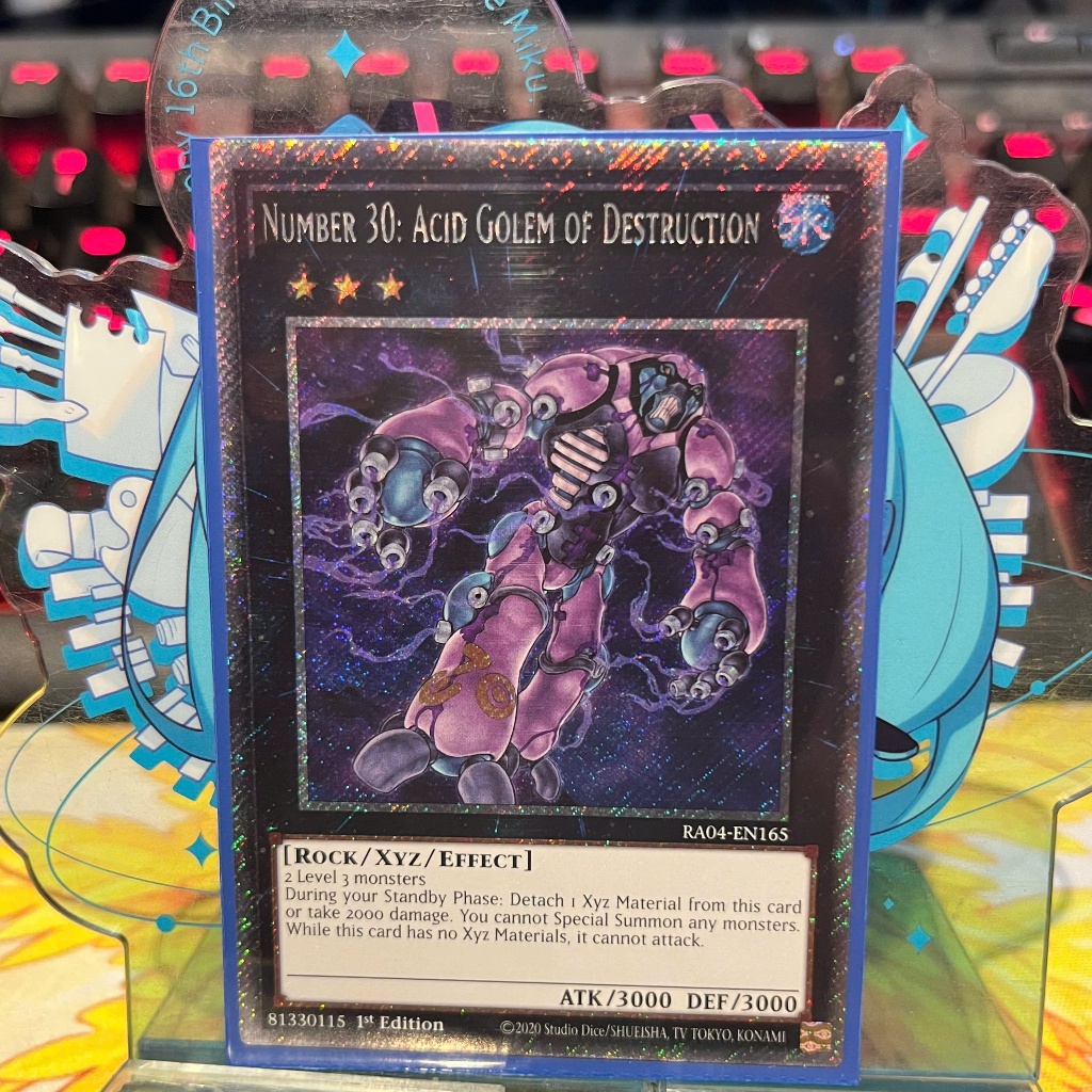 [ Bài Yugioh Chính Hãng ] Number 30: Acid Golem of Destruction - RA04 ...