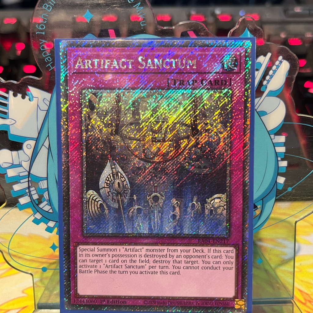 [ Bài Yugioh Chính Hãng ] Artifact Sanctum - RA04-EN217 - Platinum ...