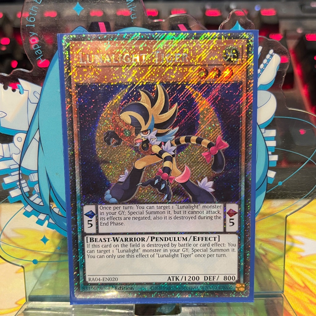 [ Bài Yugioh Chính Hãng ] Lunalight Tiger - RA04-EN020 - Platinum ...