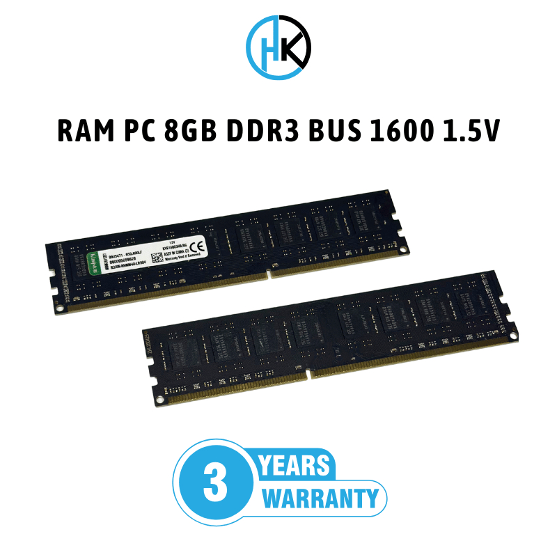 Ram PC 8GB DDR3 bus 1600 MHz memory ram pc3 12800 DIMM - Bảo hành 3 năm ...