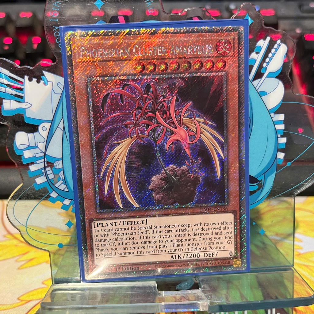 [ Bài Yugioh Chính Hãng ] Phoenixian Cluster Amaryllis - RA04-EN136 ...