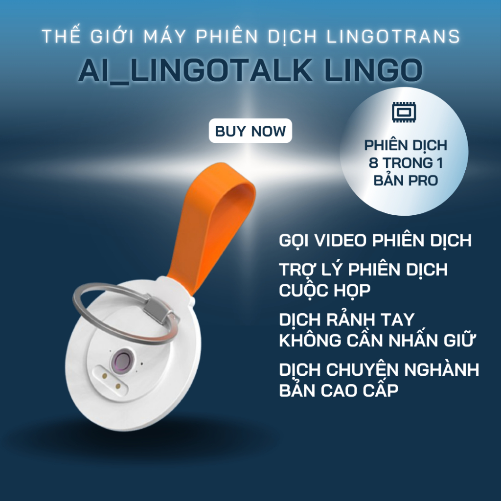 Máy Phiên Dịch AI Lingotalk PRO 8 trong 1 – Dịch Gọi Thoại, Video, Xuyên Ứng Dụng, Trợ lý cuộc ...