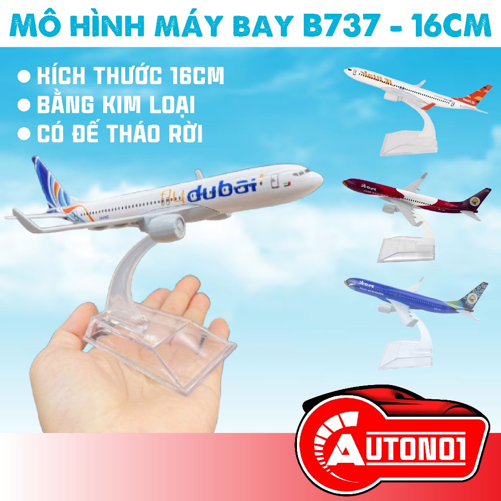 Mô hình máy bay kim loại các dòng Boeing B737 nhiều hãng có kèm đế tháo ...