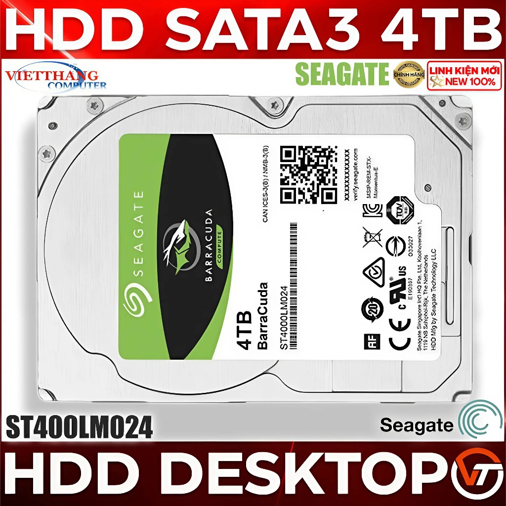 Ổ Cứng HDD Seagate Barracuda ST4000LM024 4TB 2.5 inch SATA3 New 100% ...