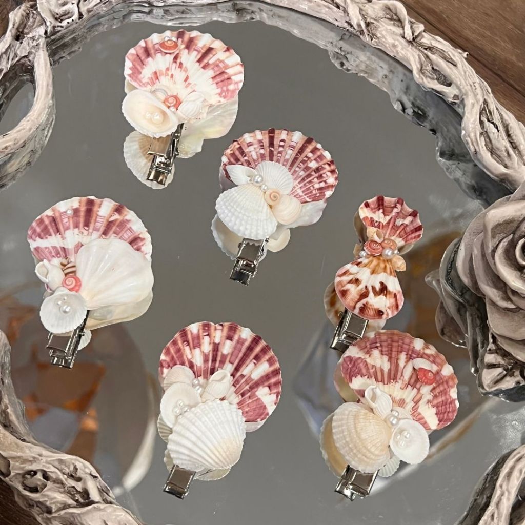 Kẹp tóc vỏ sò handmade | Shopee Việt Nam