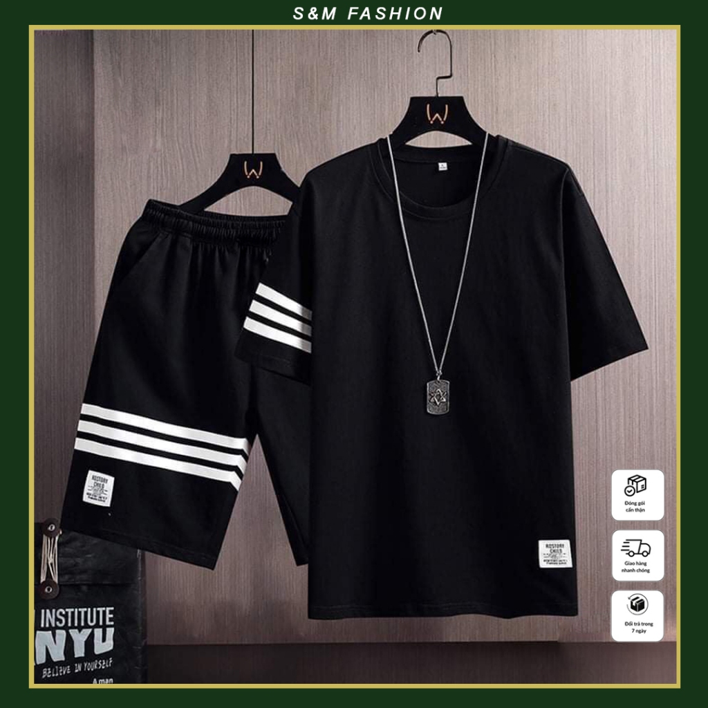 Quần áo Thun - Bộ quần áo in 3 sọc kẻ thời trang hottrend đủ size từ 30kg-90kg | Shopee Việt Nam