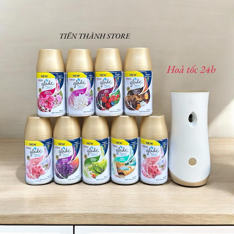 Lõi Thay Thế Máy Xịt Thơm Phòng Tự Động Glade 8 Mùi Hương Tinh Dầu ...
