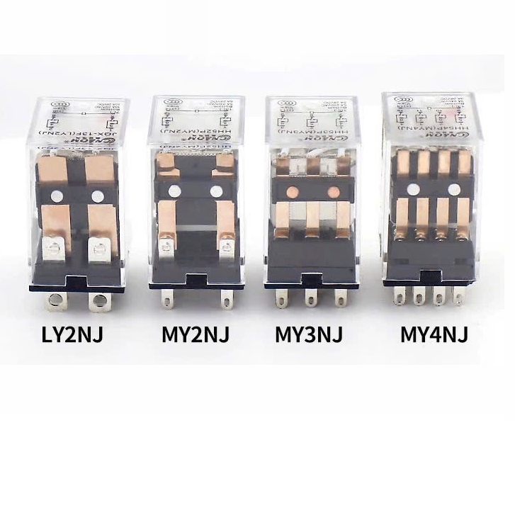 Rơ le trung gian 8 và 14 chân, Relay kiếng, loại 12V, 24V, 110V, 220V ...