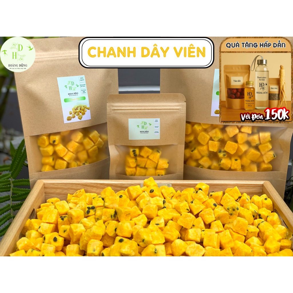 100gr Viên Chanh Dây Thơm Ngon Bổ Sung Vitamin , Thanh Lọc, Giải nhiệt ...