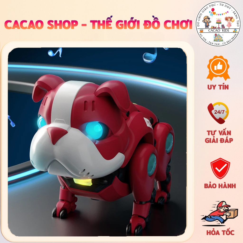 [Tặng Pin] Chú Chó BullDog Robot Dog-021 Chạy Pin Biết Đi Và Tự Phát ...