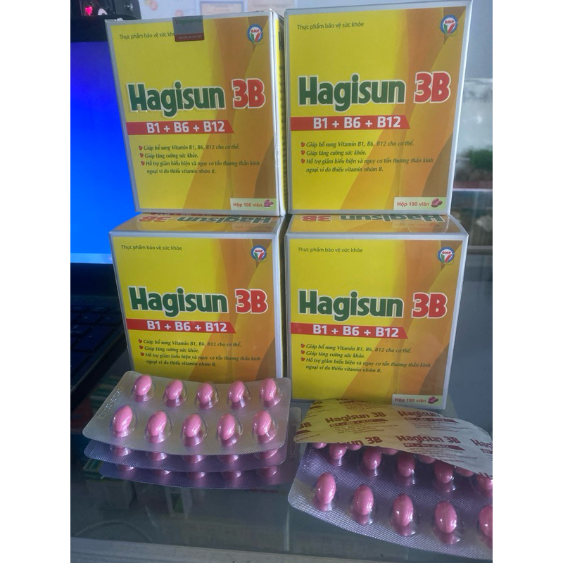 VITAMIN tổng hợp 3B Giúp bổ sung vitamin B1+B6+B12 giúp tăng cường sức khỏe ,hộp (100 viên nang ...