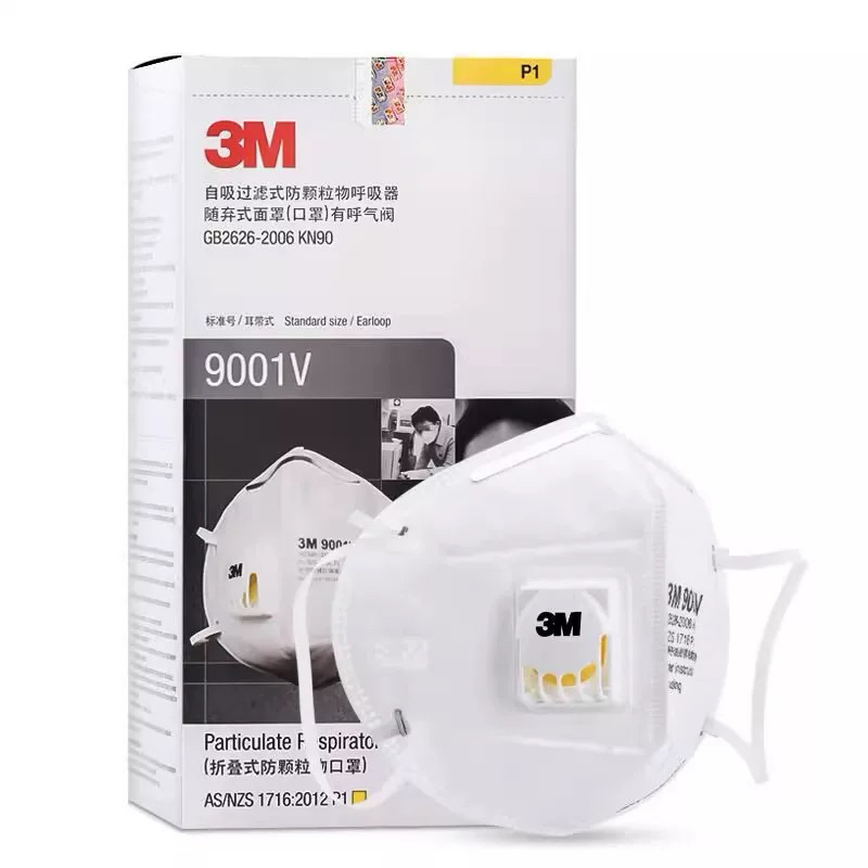 [ Chính hãng ] Khẩu trang 3M 9001+9001v+9002+9002v có van, không van có dây đeo tai và dây đeo ...