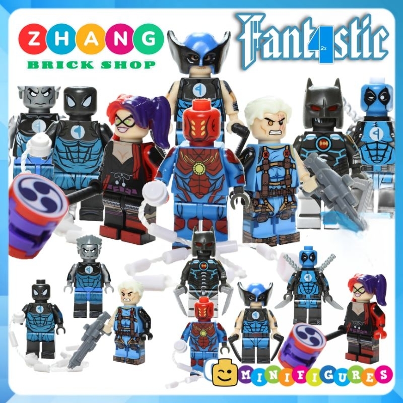Đồ chơi Xếp hình Colossus Wolverine Deadpool Spider Man Cable Murder ...