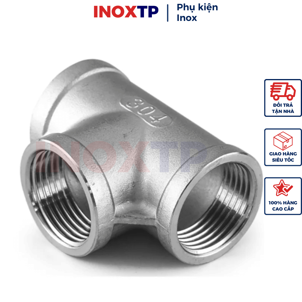 Tê ren trong inox 304 - Tê đều nối 3 đầu ren trong inox công nghiệp ...