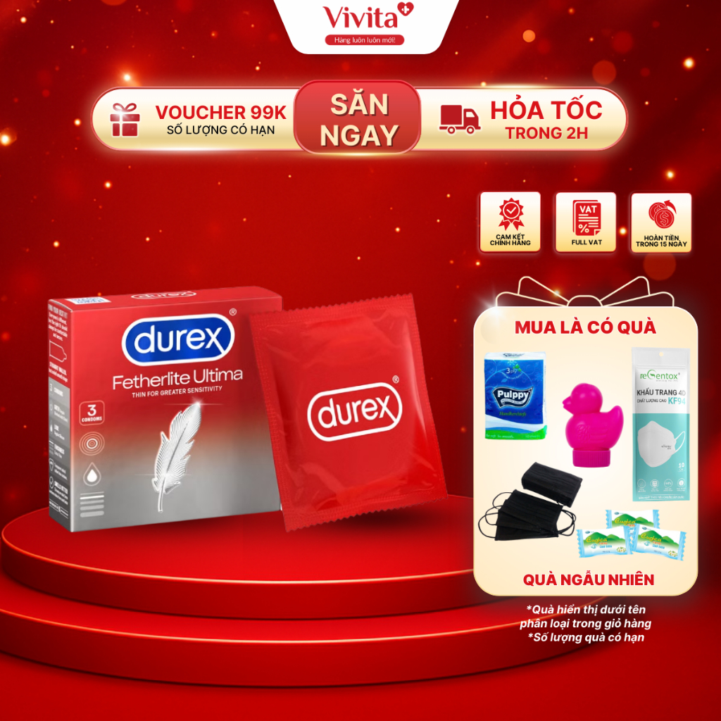 Bao Cao Su Durex Fetherlite Ultima 3 Bao 12s | Shopee Việt Nam