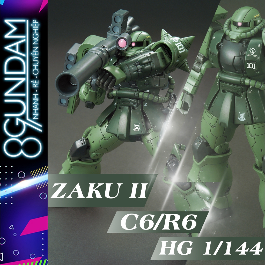 [CÓ SẴN] Mô Hình Lắp Ráp HG UC GTO Zaku II Fighter Type R6 / C6 | Shopee Việt Nam