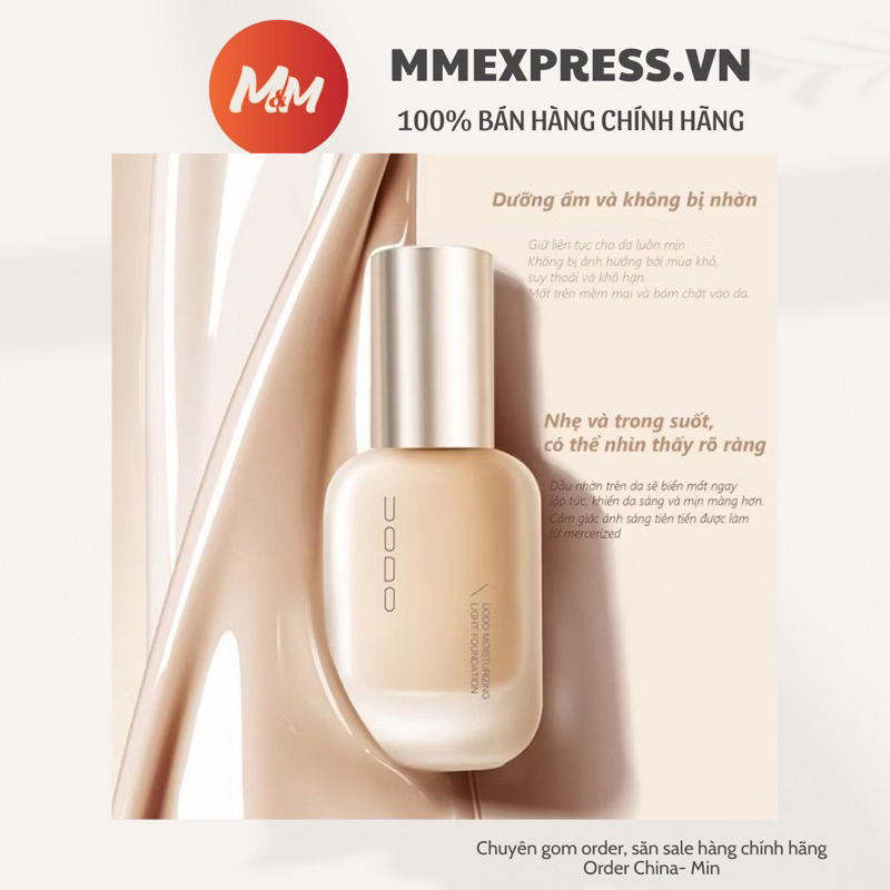 (minisize -5ml) Kem Nền UODO Kiềm Dầu Che Khuyết Điểm Nâng Tone Dưỡng ...