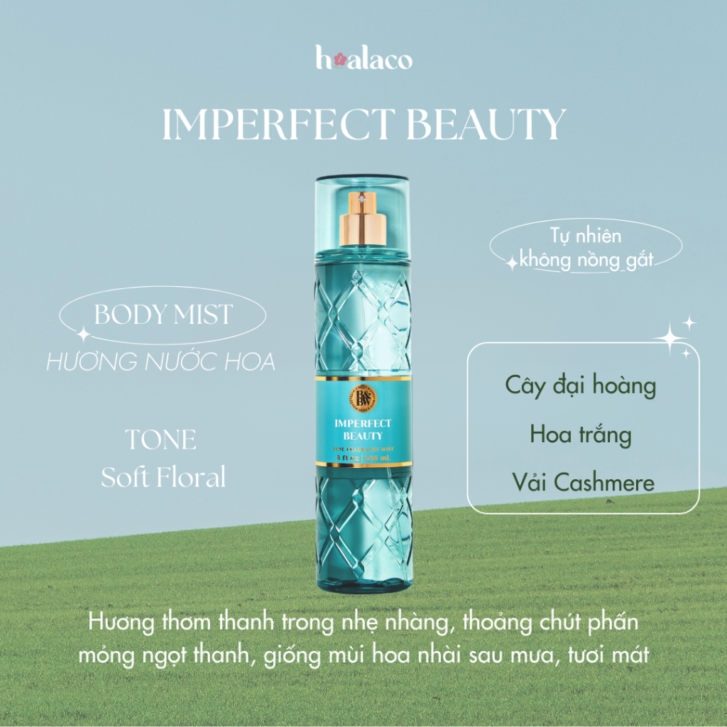 Body mist IMPERFECT BEAUTY - Xịt thơm toàn thân bộ sưu tập "Everyday ...