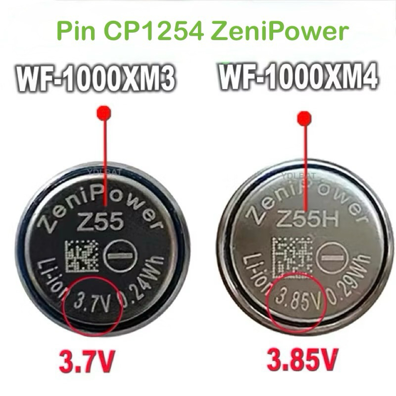 Pin CP1254 ZeniPower for Sony 1000XM3 1000XM4 Z55 Z55H - BH 03 tháng ...