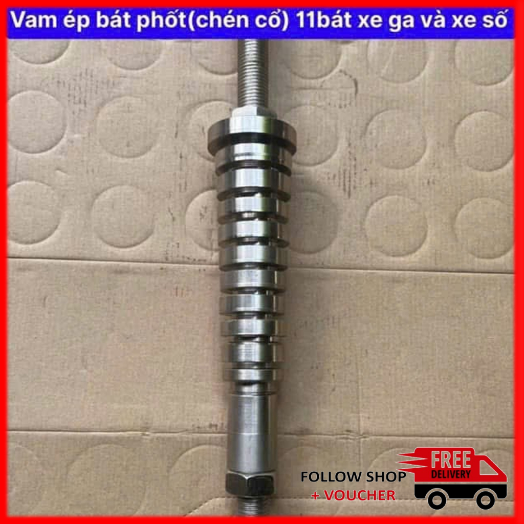 vam bát phốt ( cảo bát phốt ) Thép C45 Mạ Niken 11 bát | Shopee Việt Nam