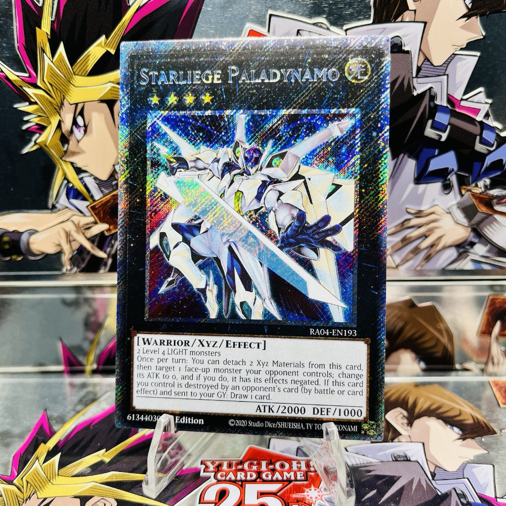 platinum secret rare Lá thẻ bài Yugioh Starliege Paladynamo - Tặng bọc bài nhựa | Shopee Việt Nam