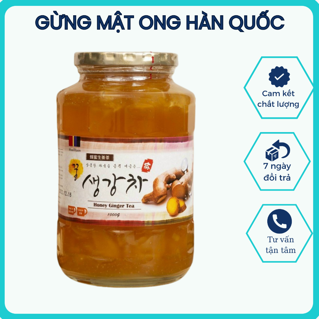 [Date 2026]Gừng mật ong Hàn Quốc Hũ 1 kg, Trà gừng mật ong, Mật ong ...