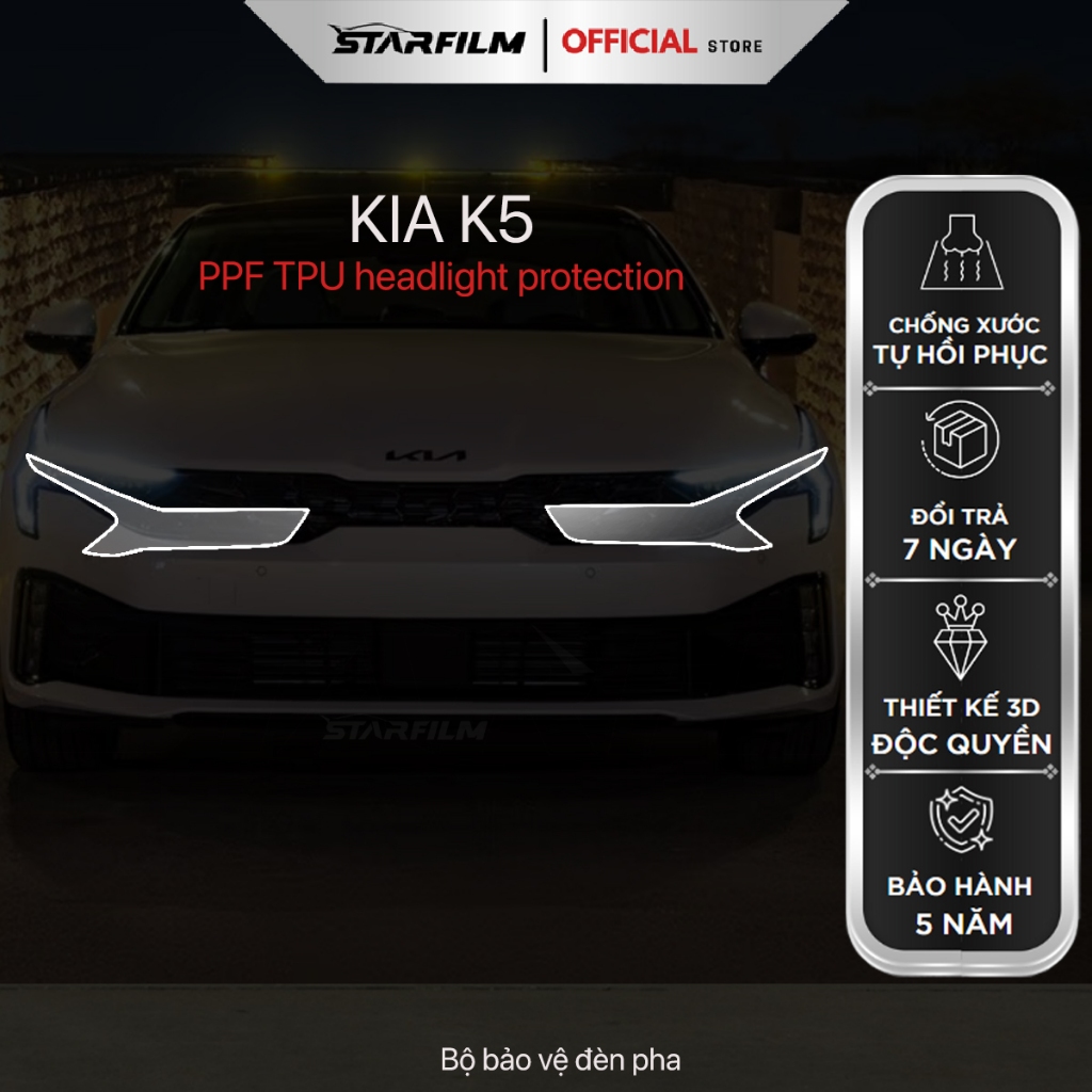 KIA K5 PPF TPU bảo vệ đèn pha STARFILM | Shopee Việt Nam