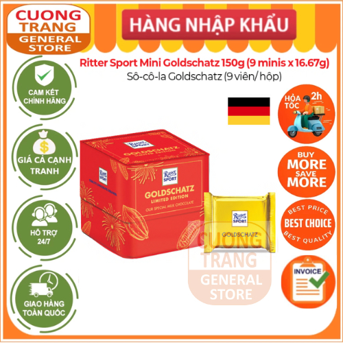 Hộp socola ritter sport mini goldschatz 150g | Shopee Việt Nam