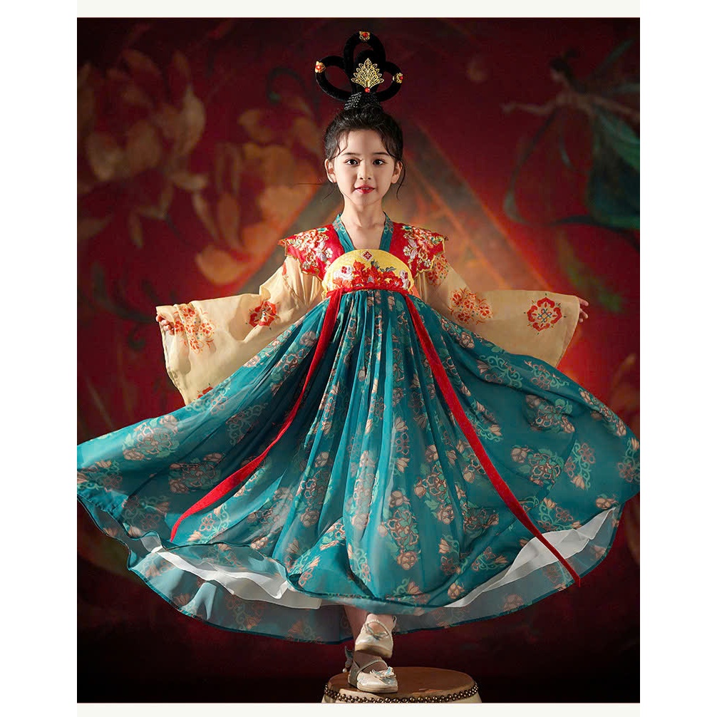 [CÓ SẴN] Đầm váy công chúa cổ trang hanfu cho bé gái diện lễ tết trung ...