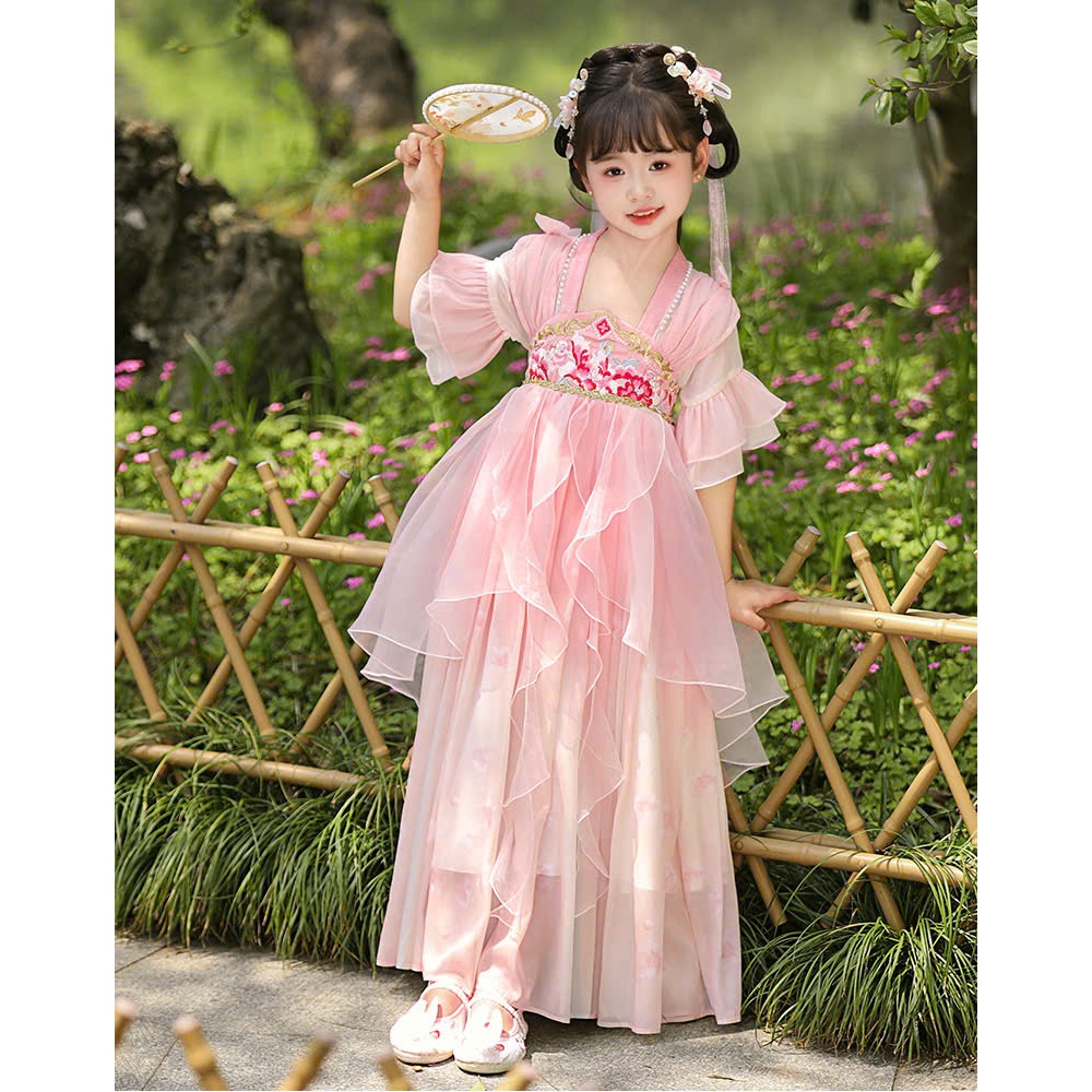 [CÓ SẴN] Đầm váy công chúa cổ trang hanfu cho bé gái diện lễ tết trung ...