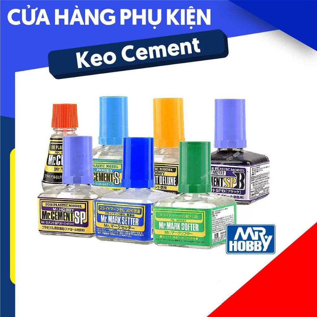 Tổng hợp keo dán mô hình Mr. Hobby - Mr. Cement S / SP / SPB Siêu mỏng ...