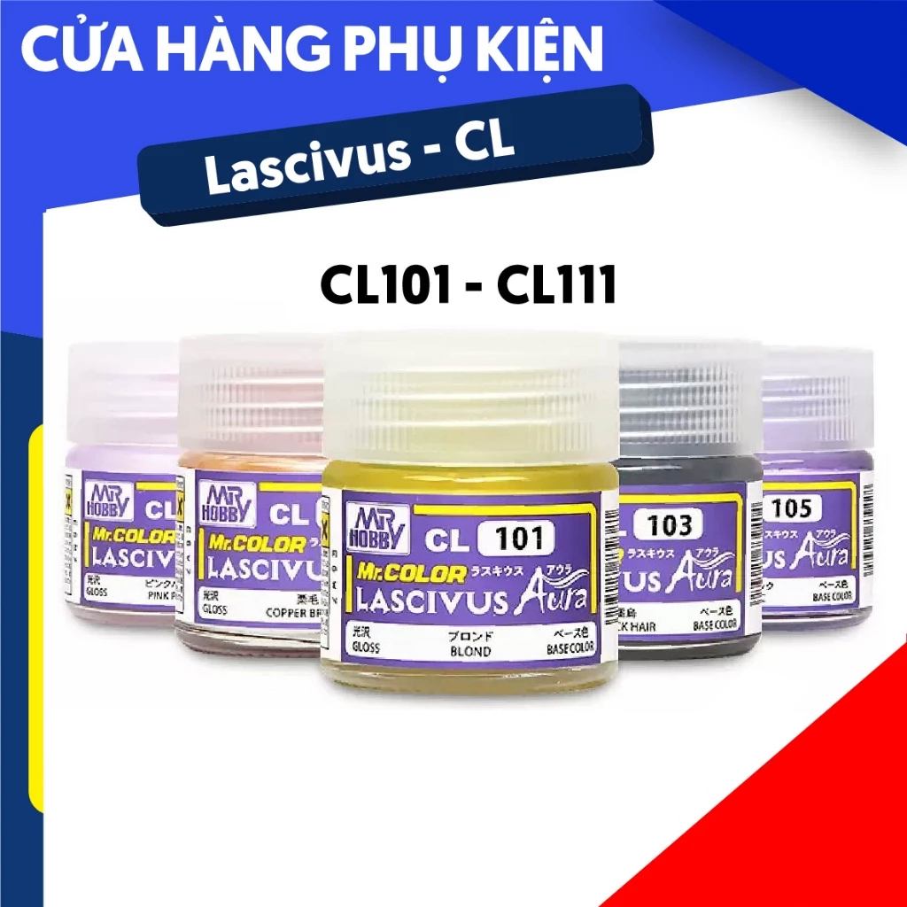 Sơn gốc dầu màu tóc cho figure Lascivus (CL101-CL111) 10ml Mr Hobby ...