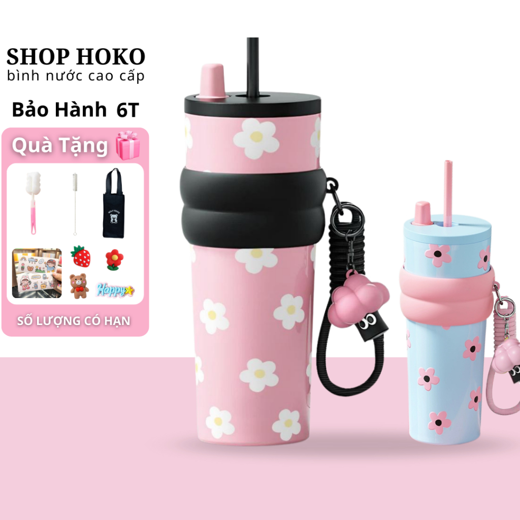 Ly giữ nhiệt Candy 710ml inox 316 có ống hút bình nước giữ nhiệt ShopHoKo mẫu mới 2025 | Shopee ...
