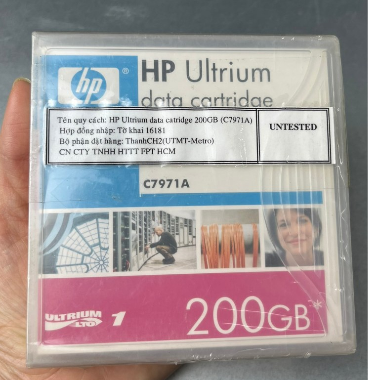 HP Ultrium LTO 1 Tape Cartridge - 100/200 GB Limited Lifetime C7971A ...