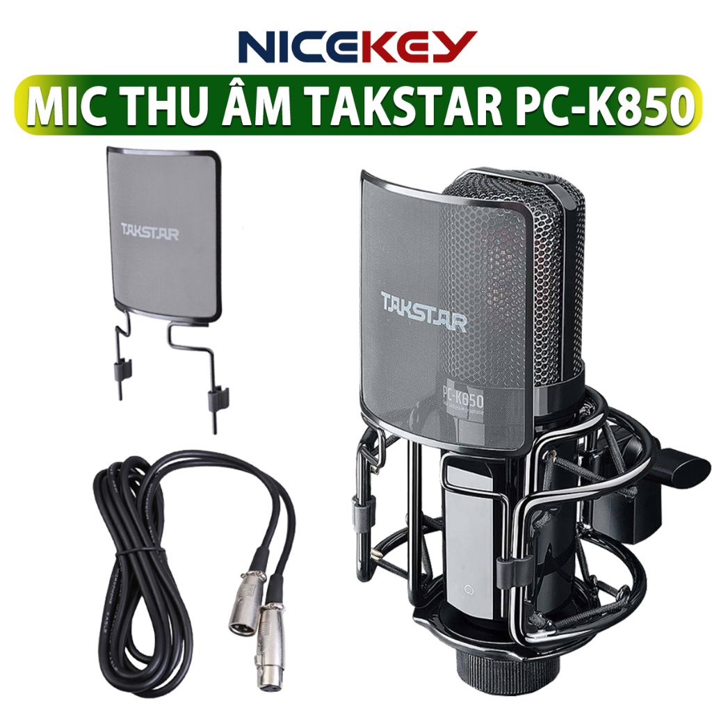 Mic Thu Âm Cao Cấp TAKSTAR PC-K850 Hát Karaoke, Livestream, Bán hàng ...