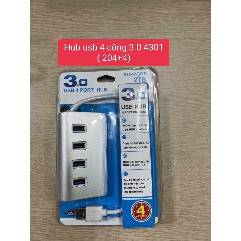 Usb to usb hub 4 mini cổng sắt/ usb 1601/usb 1701/ usb 2.0 1004/ usb 2.0 4201/ 3.0 4301 - hàng ...