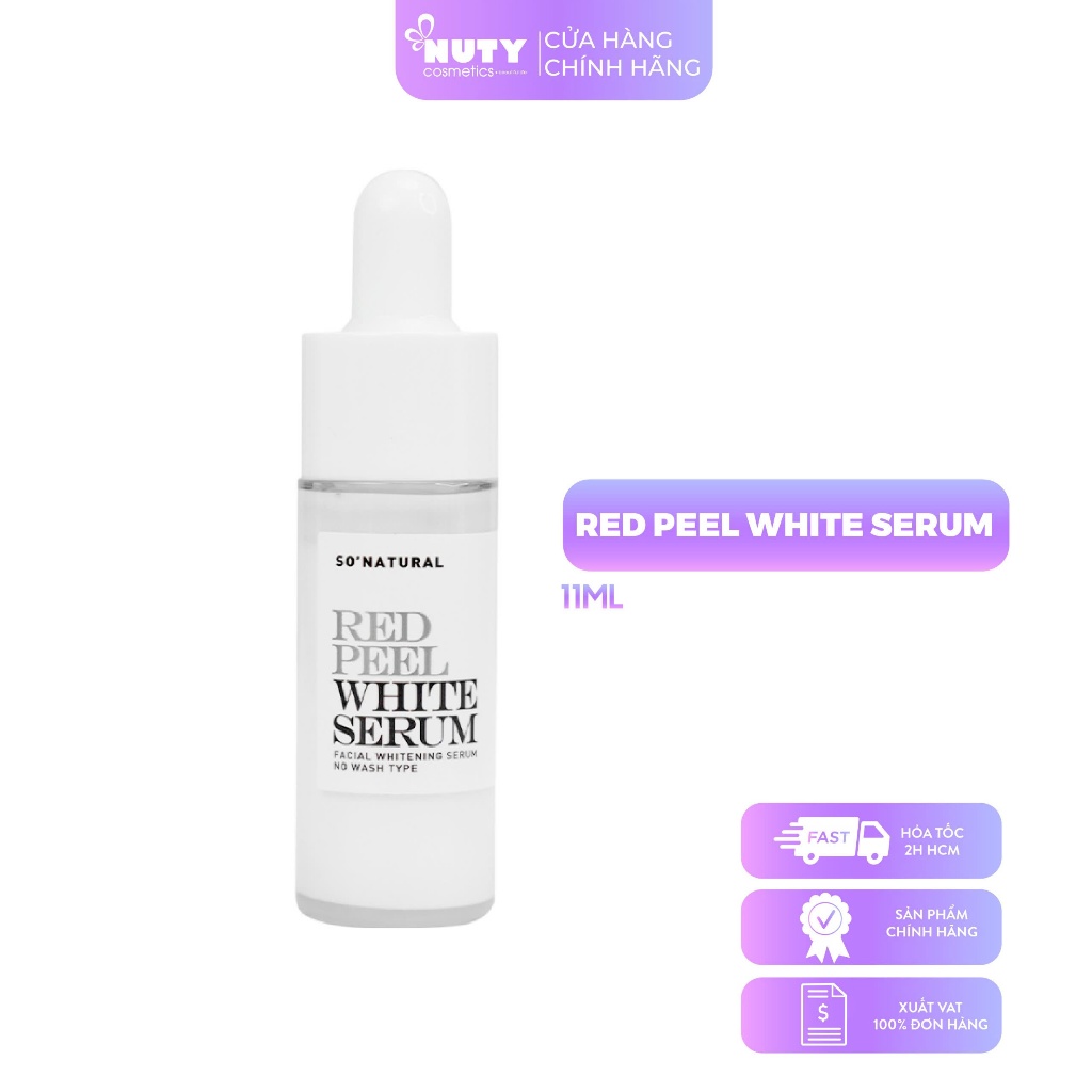 Tinh Chất Dưỡng Sáng, Mờ Thâm So’Natural Red Peel White Serum (11ml) | Shopee Việt Nam