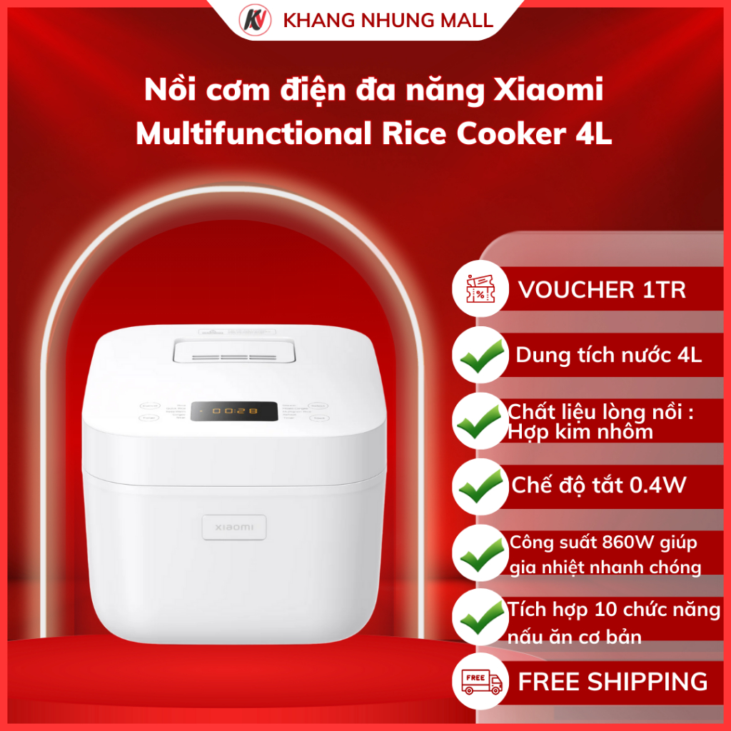 Nồi cơm điện đa năng Xiaomi Multifunctional Rice Cooker 4L BHR9115VN/1 ...