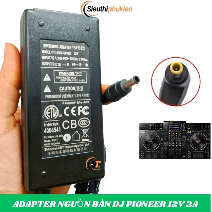 adapter nguồn 12v cho bàn DJ Pioneer XDJ-RR (Rekordbox Dj) - bảo hành 1 ...