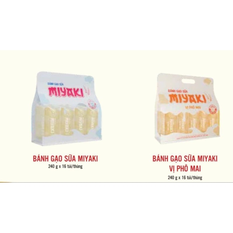 Bánh Gạo Sữa Miyaki Gói 240g ( 26 cái ) | Shopee Việt Nam