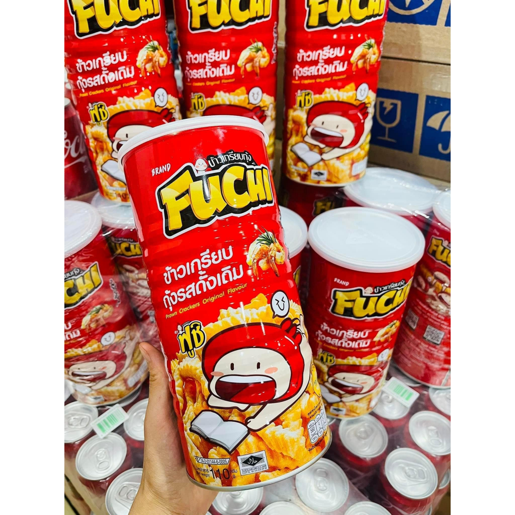 Bánh snack tôm FUCHI Thái Lan hộp 110g - hàng chính hãng | Shopee Việt Nam